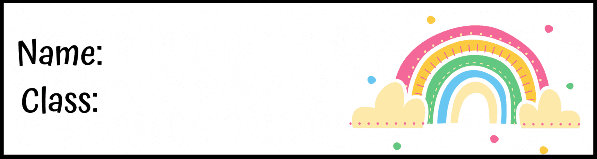 Name and Order Tags | Stickybeaks